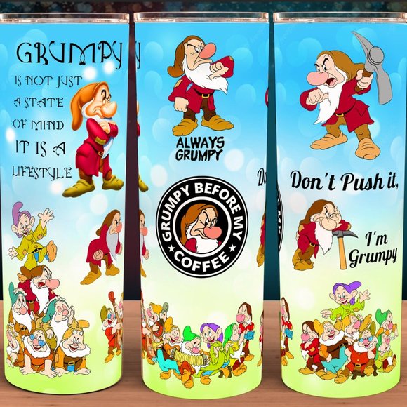 Handmade | Dining | Grumpy Dwarf From The Seven Dwarfs Cartoon Cup Mug ...
